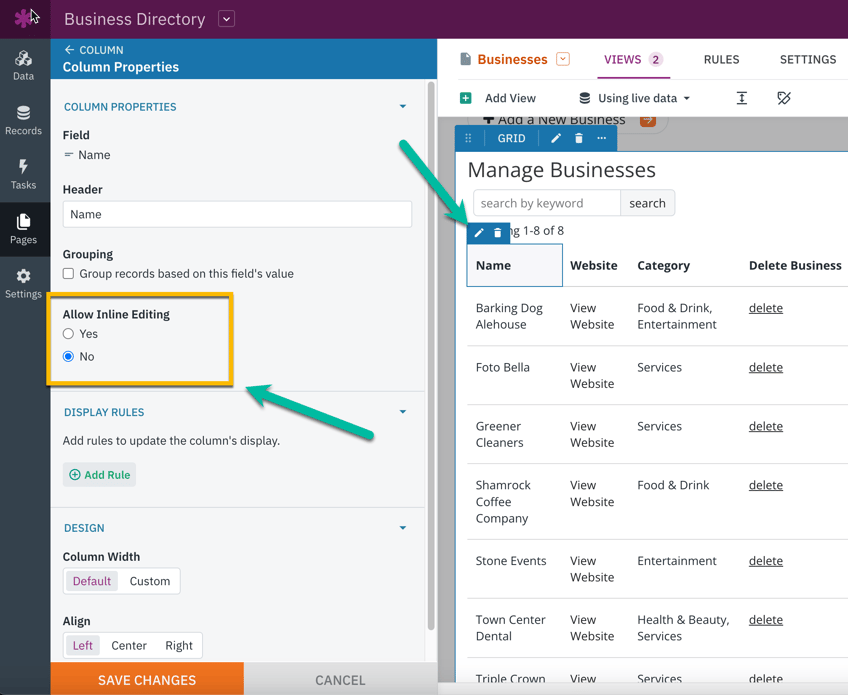 How To Add Inline Editing To A Grid